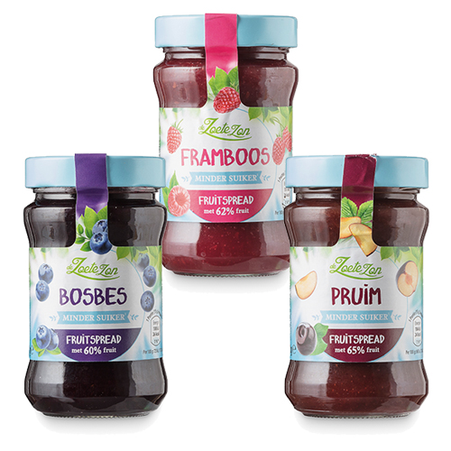 Aldi – Fruitspread minder suiker – Gekozen Huismerk Product van het ...